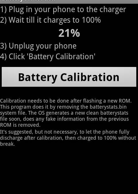 Calibrate Your Battery The Easy Way With "Battery Calibration" for Android