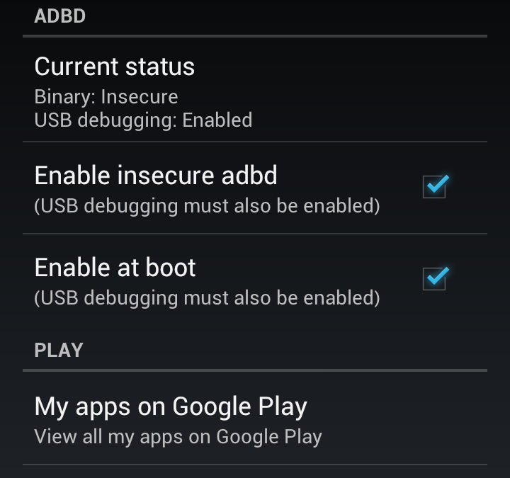 Run ADB in Root Mode with ADBD Insecure