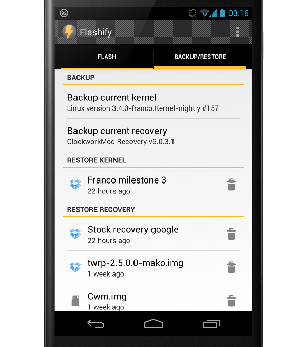 Easily Flash and Backup Your Device with Flashify