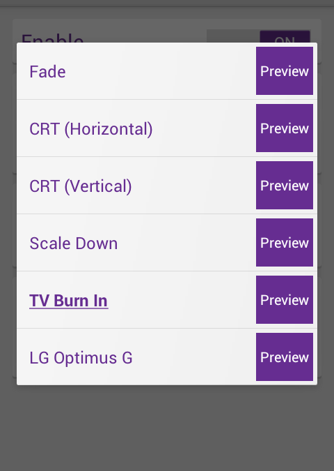 Enable Custom Screen On and Off Animations on All ROMs with Xposed