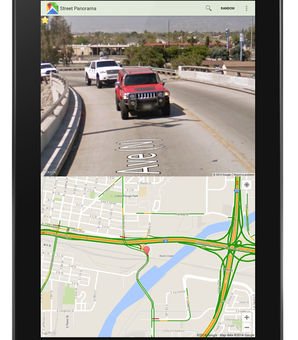 Street Panorama Combines Google Maps and Street View