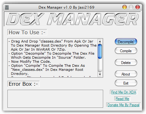 Easily Edit Classes.dex with Dex Manager