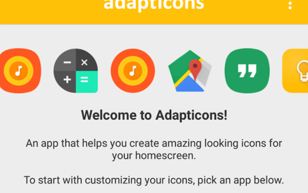 Custom Icons Based on Android O's Adaptive Icon Feature with Adapticons