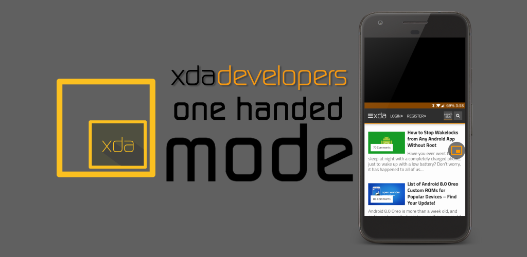 One Handed Mode App Updated With New Ways To Use Your Phone With One Hand!
