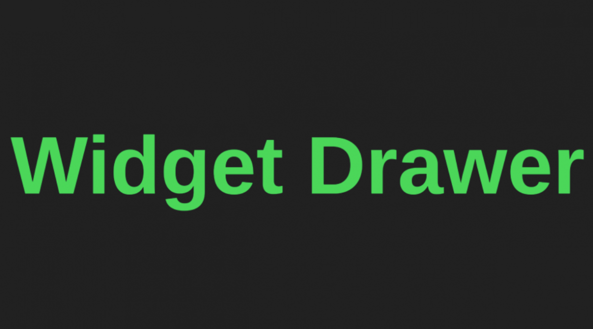 Widget Drawer is an Android app that lets you access your widgets from ...