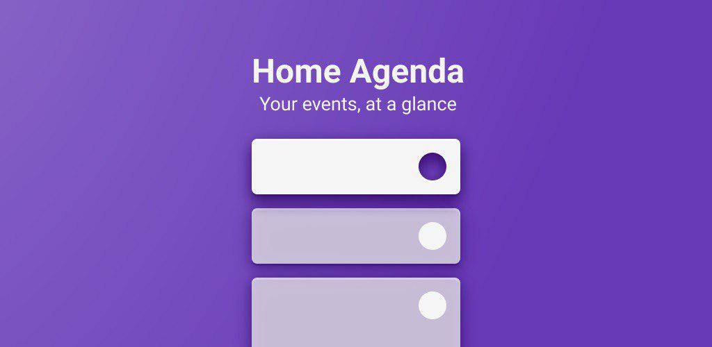 Calendar Widget by Home Agenda Lite is a customizable calendar widget