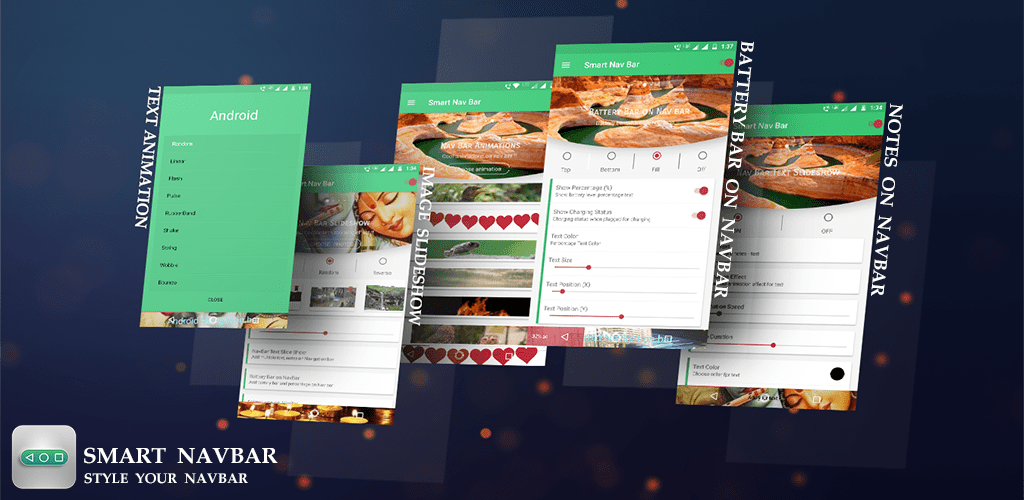Smart Navigation Bar lets you add photo slideshows to your nav bar