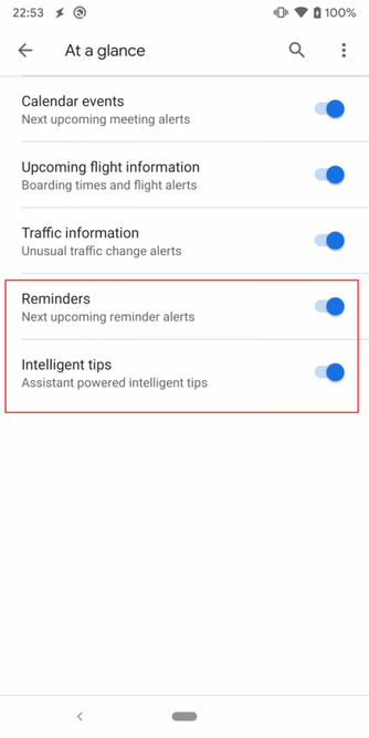 reminders on google pixel