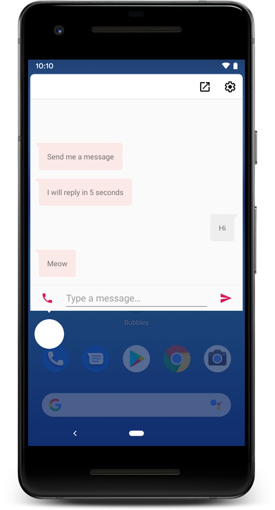 Bubbles in Android Q will replace the overlay API in a future Android ...