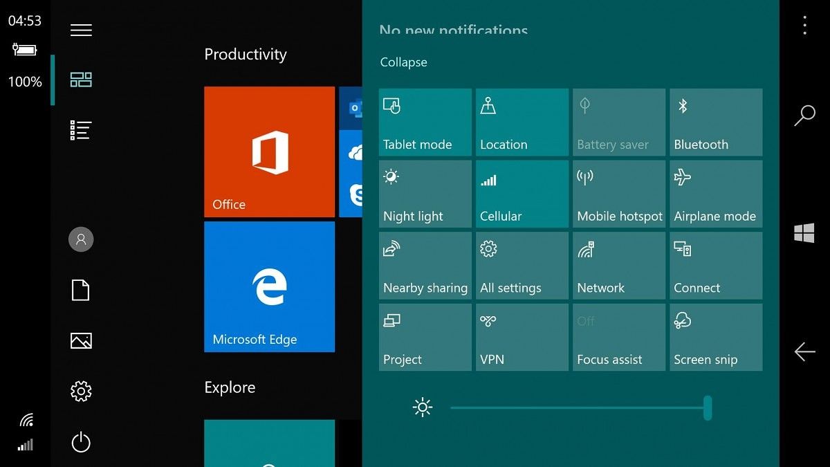 Mobile Shell brings a smartphone-friendly UI to Windows 10 on ARM