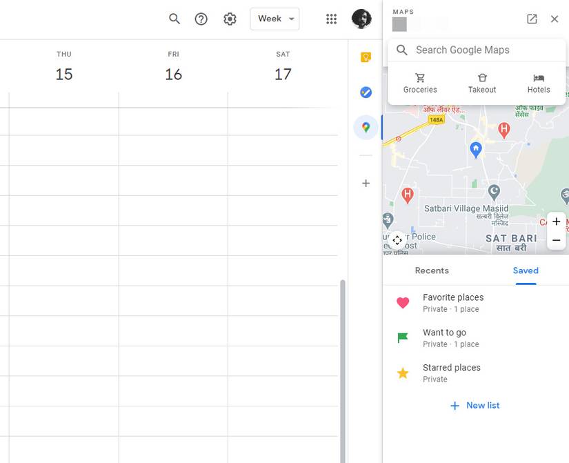 Google Calendar on the web adds a Google Maps panel for quick access