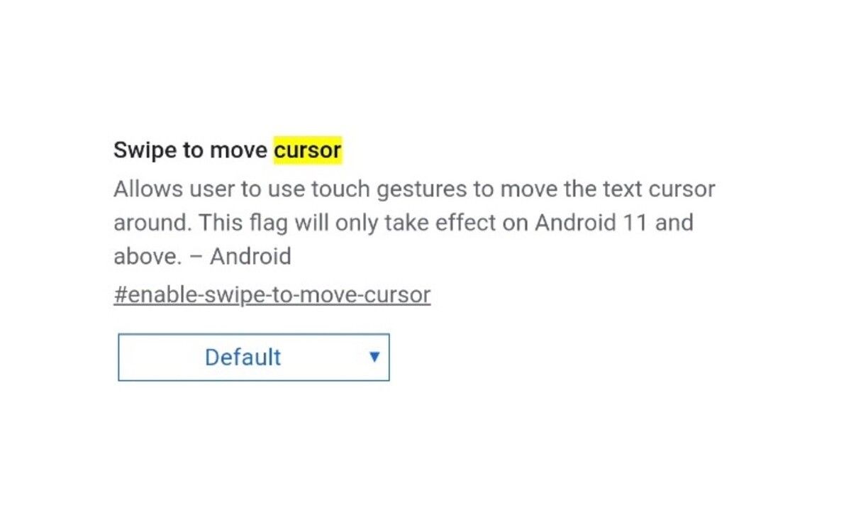 Google tests swipe gesture for cursor control in Chrome for Android 11