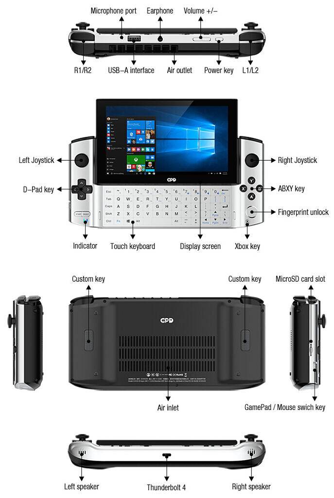 The GPD Win 3 is a portable handheld Windows-based gaming console