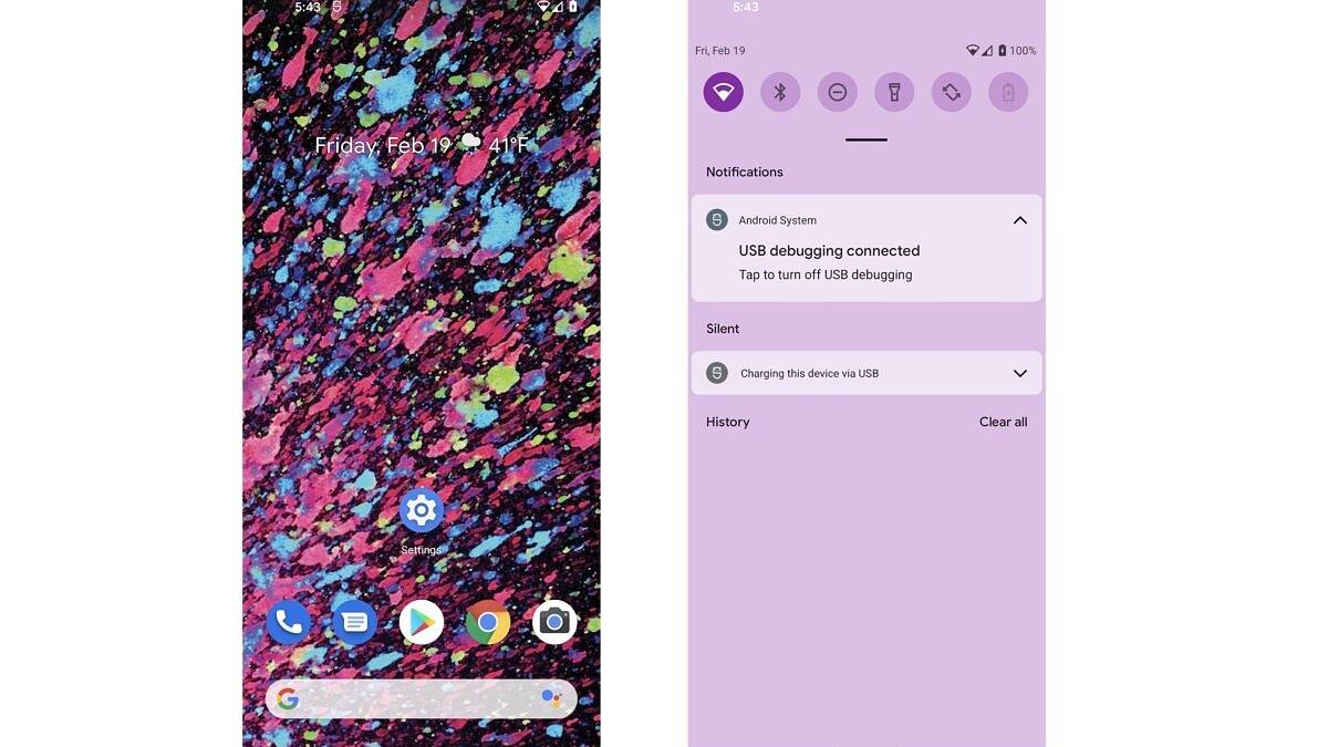 This is our first look at Android 12's wallpaper-based theming system