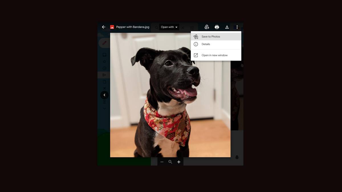 Gmail now lets you save images directly to Google Photos