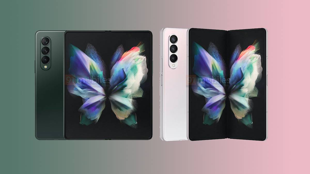 Leaked renders of the Galaxy Z Fold 3 showcase two new colorways