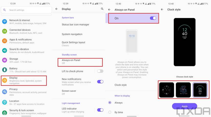 How to enable always-on display on any Android phone
