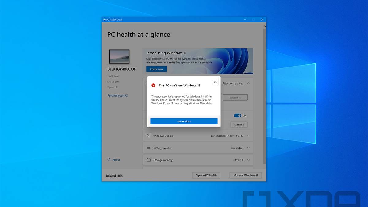 Microsoft updates PC Health to tell you why you can't have Windows 11