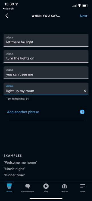 You can now trigger Alexa Routines with multiple phrases