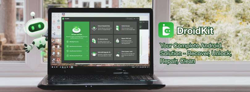 Get Data Recovery, Screen Unlock, and FRP Bypass with DroidKit