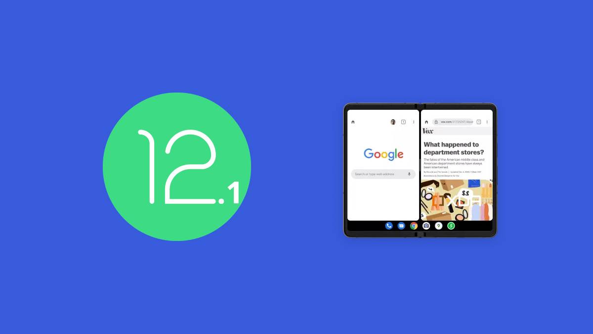 Android 12.1 tests foldable phone improvements likely for the Pixel Fold