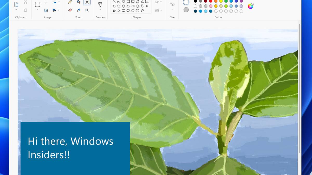 Microsoft's new Paint app for Windows 11 is now rolling out to Insiders