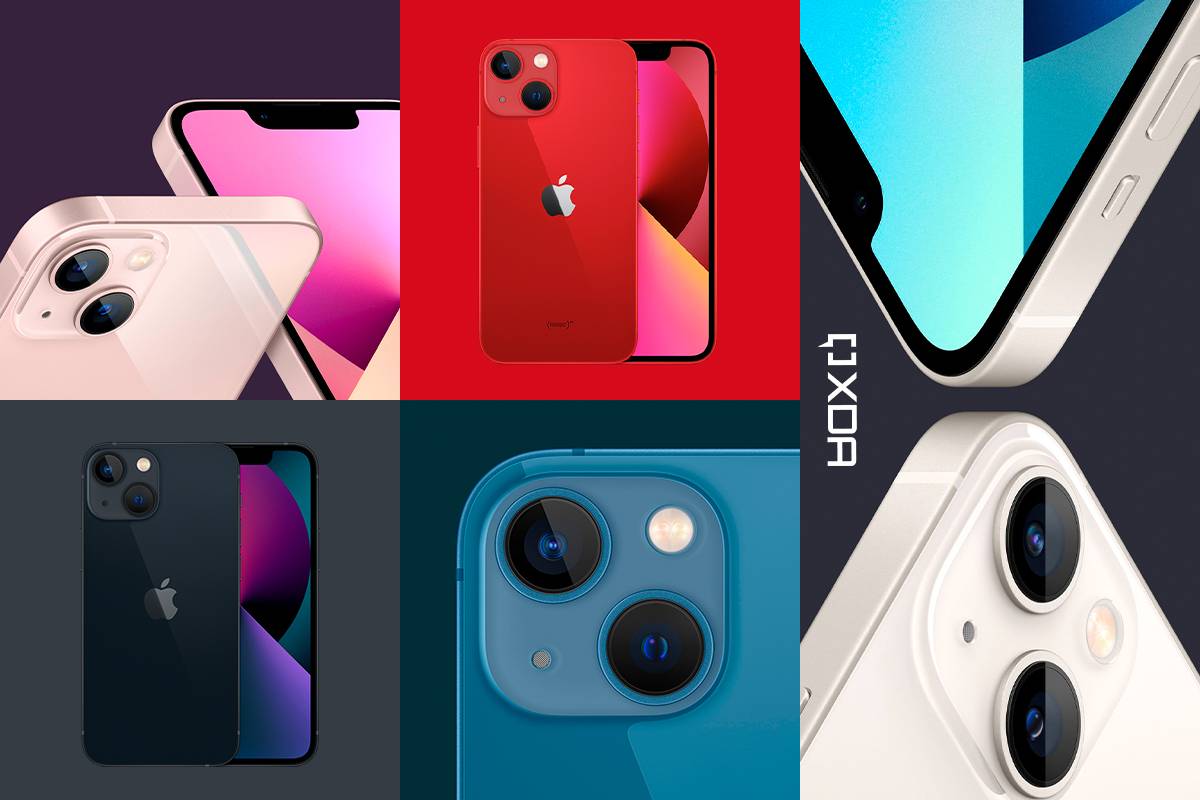 different colour iphones