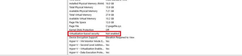 How to check if Virtualization-Based Security (VBS) is enabled in ...