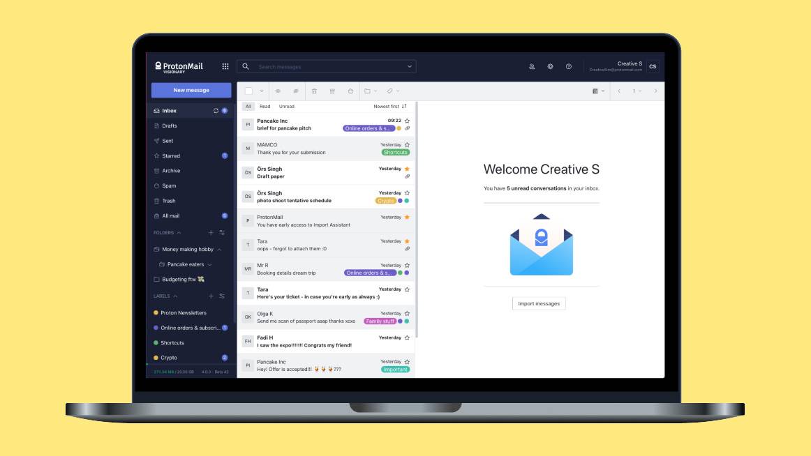 ProtonMail is working on a desktop mail client and rewritten mobile apps