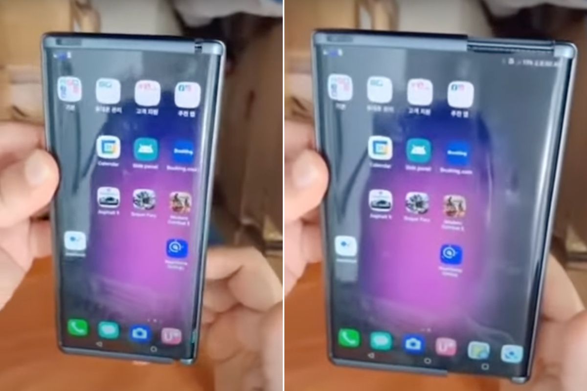 This video shows how LG's unreleased smartphone with rollable display works