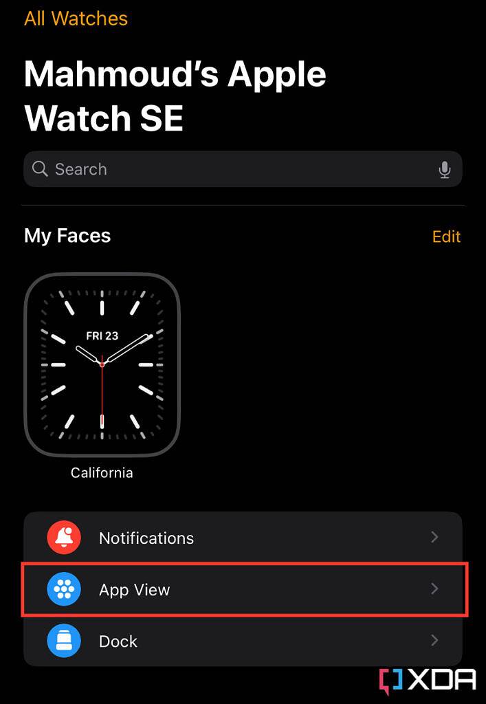 How to switch between Grid and List App Views on an Apple Watch