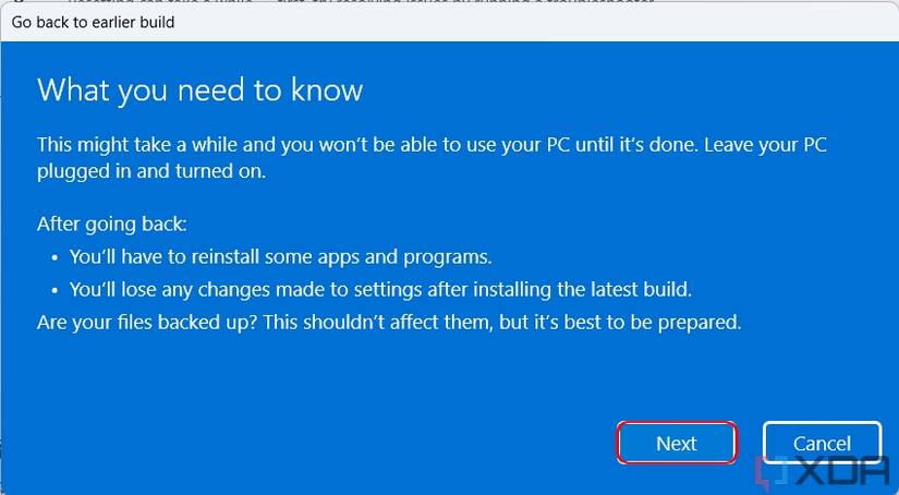 How to roll back from Windows 11 version 22H2 if you don't like it