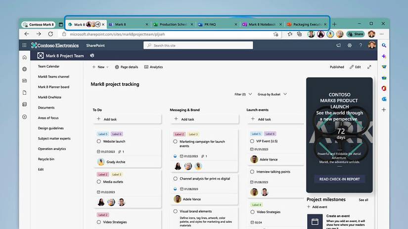 Microsoft Edge Workspaces make it easier to collaborate on the web