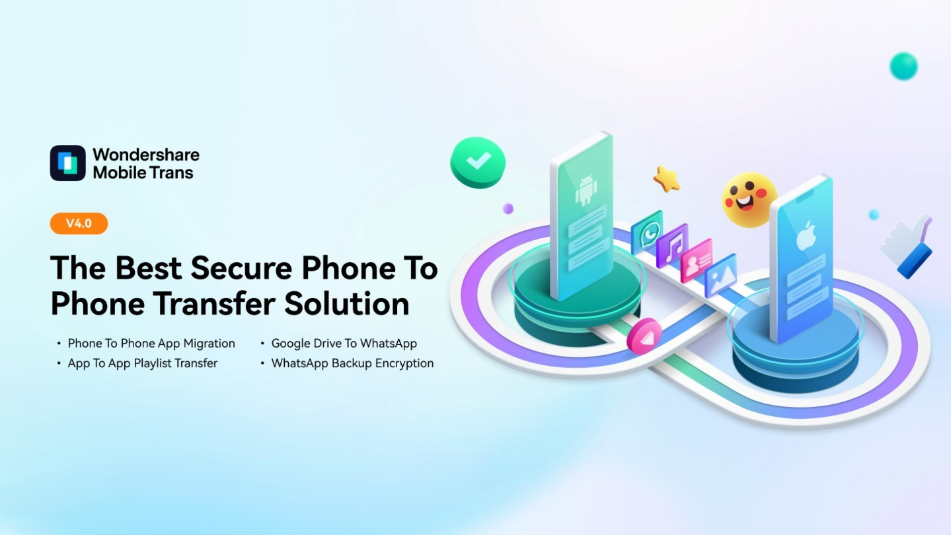 Wondershare MobileTrans lets you transfer WhatsApp and phone data from Android to iPhone