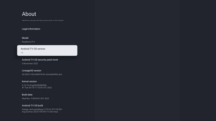 Developer brings Android TV 13 to the Raspberry Pi 4
