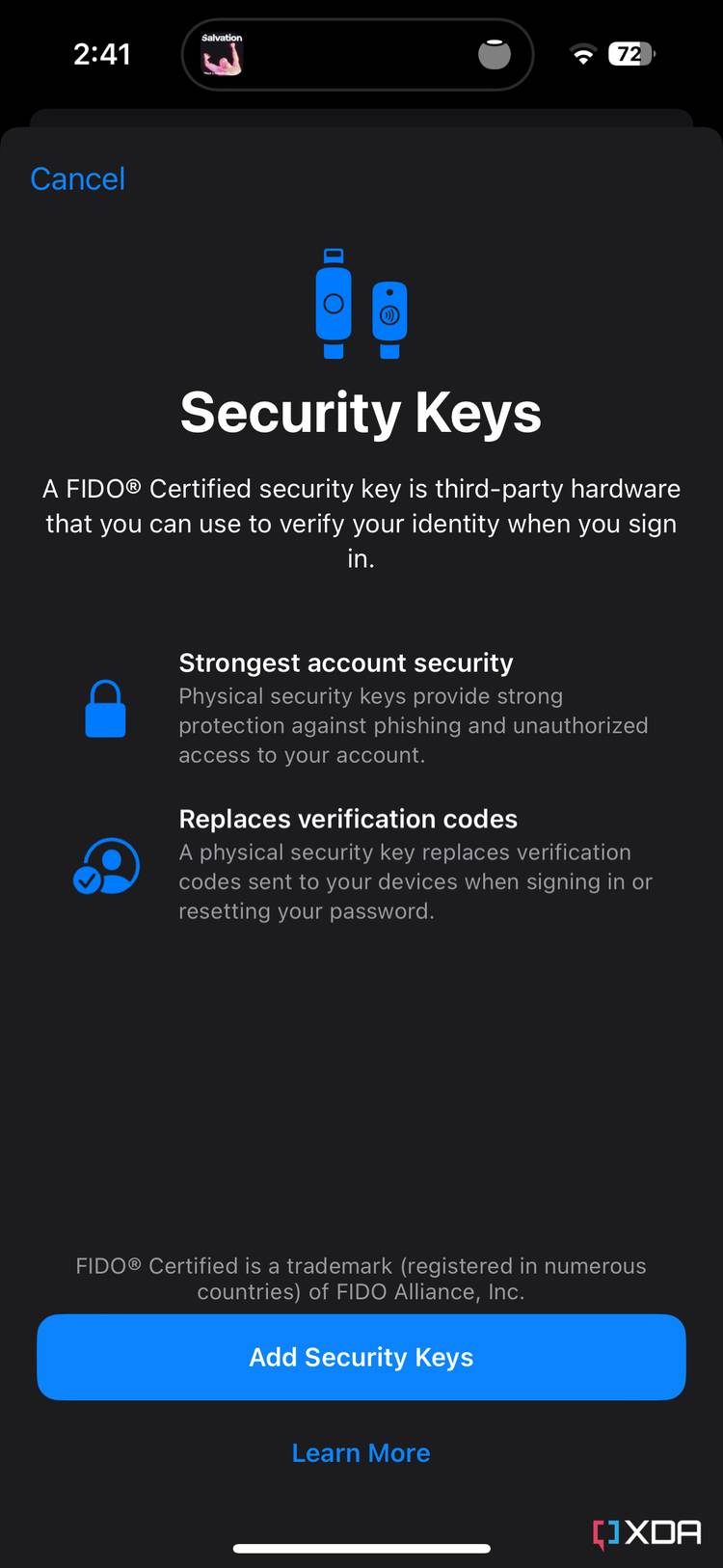 Here's how FIDO security keys will keep your Apple ID secure