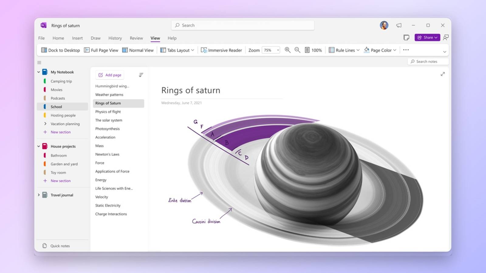 OneNote for Windows is getting vertical tab support in early 2023