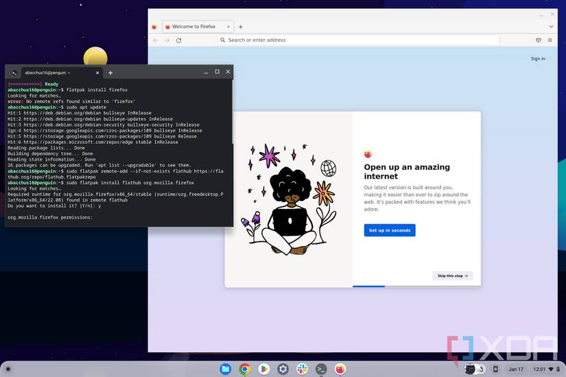 How to install and use Firefox on a Chromebook