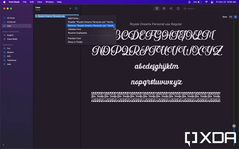 How to install and use fonts on an Apple Mac