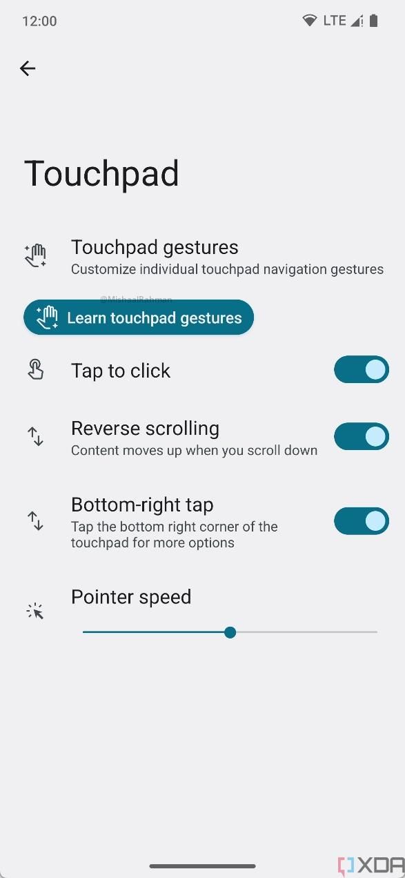 Android 14 may bring better support for keyboards with touchpad gestures and modifier key remapping