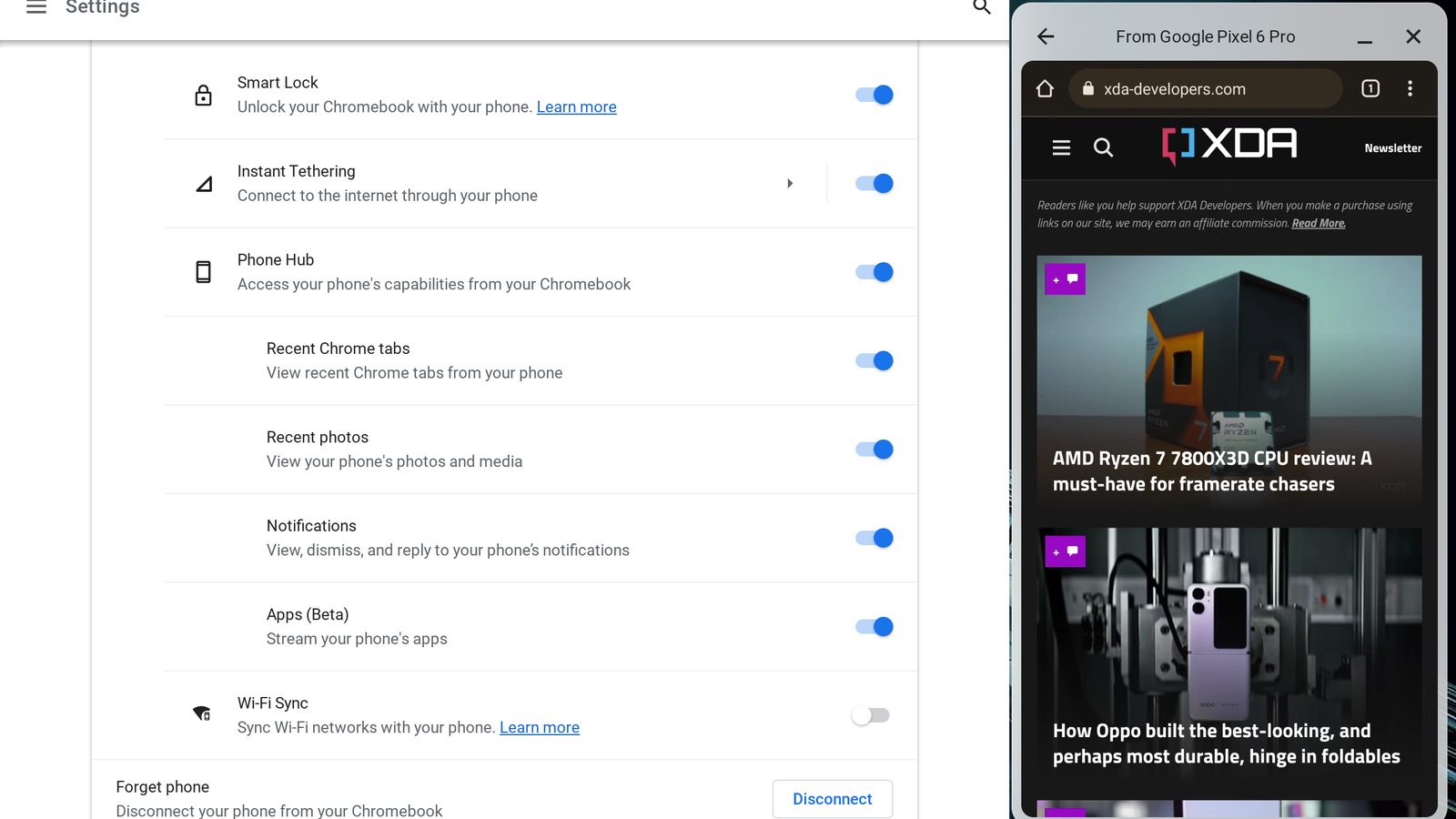 Google is now letting you stream apps from your Android phone to a Chromebook
