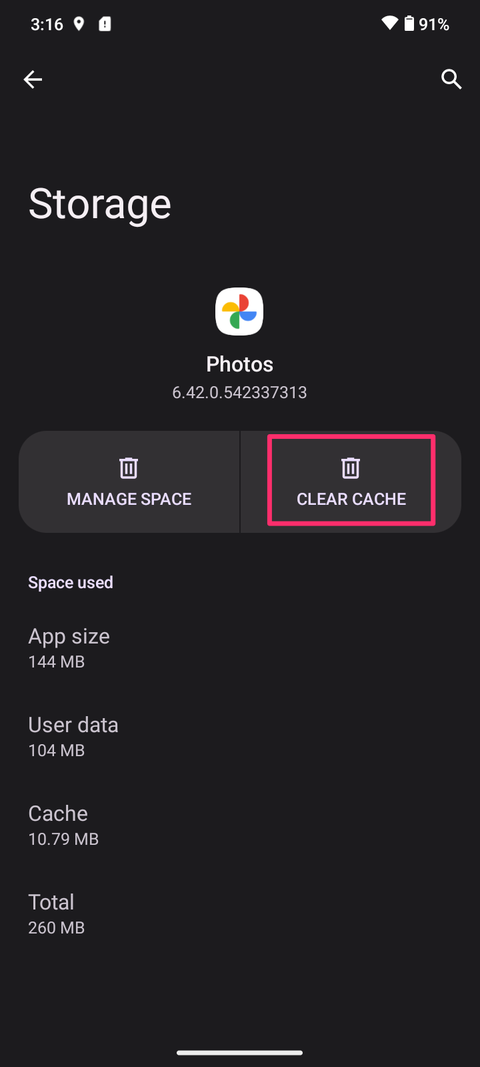 How to clear app cache on Android