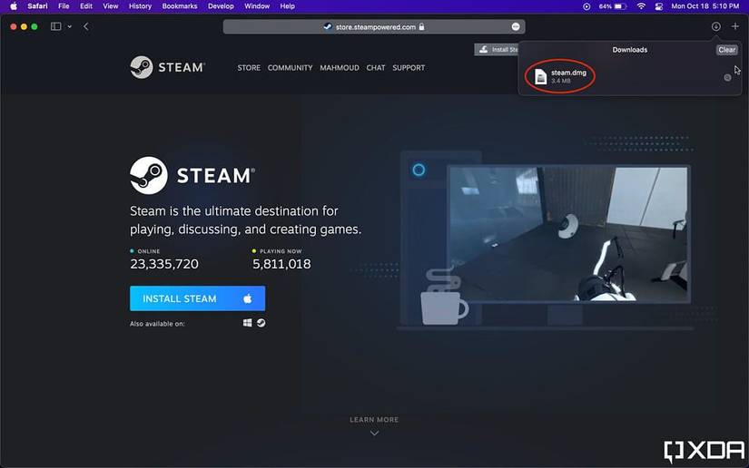 How to download and install Steam games on a Mac
