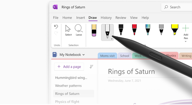 These new features for OneNote for Windows lets you do more with your pen