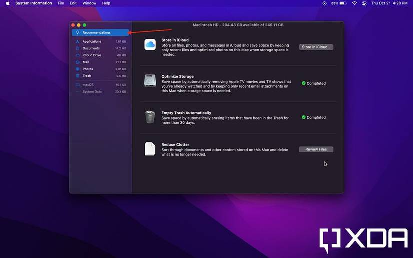 How to check the storage on your Mac