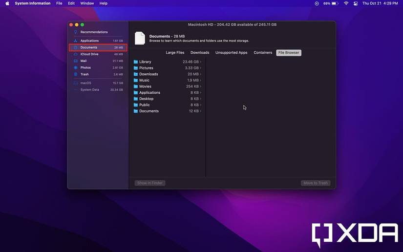 How to check the storage on your Mac
