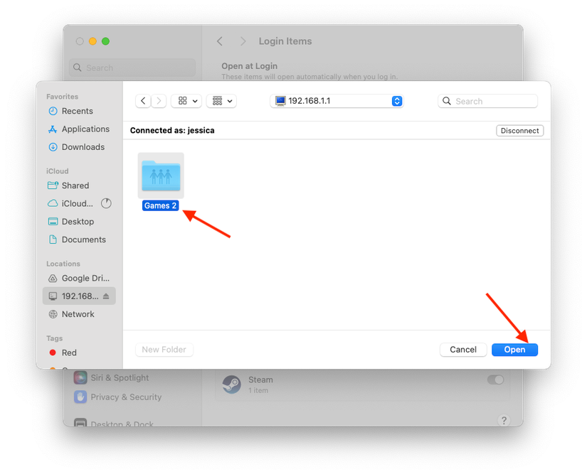 How to access NAS on Mac