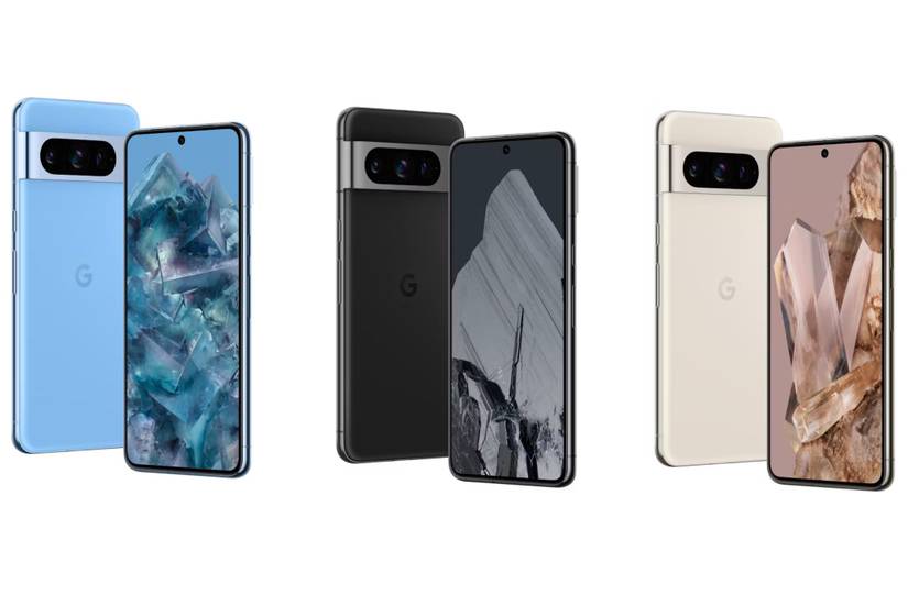 What colors does the Google Pixel 8 series come in?