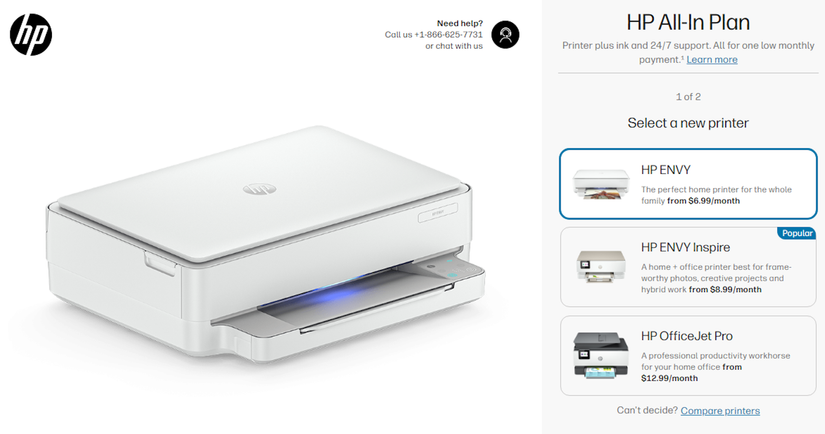 HP's All-In Plan turns your print jobs into a monthly subscription