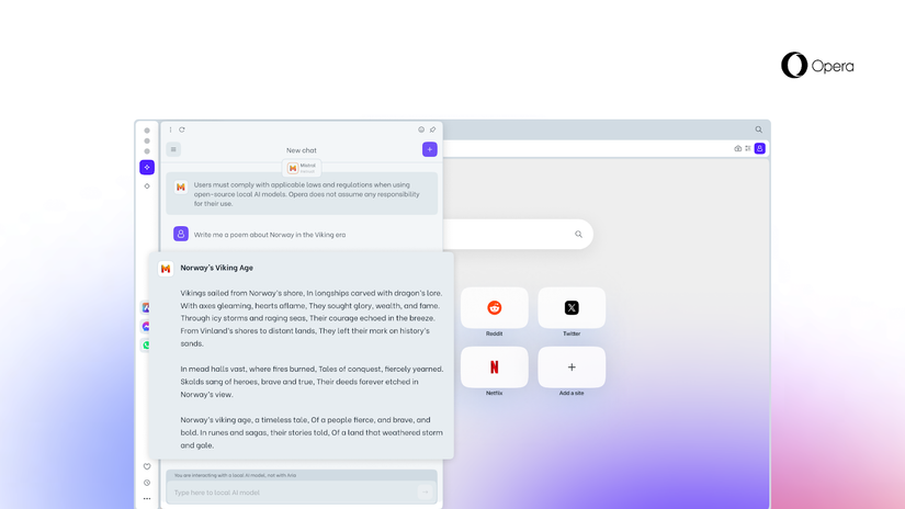 Don't like Copilot? Opera will let you run any LLM you want